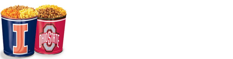 College Team Tins | Popcorn for College Teams | The Popcorn Factory