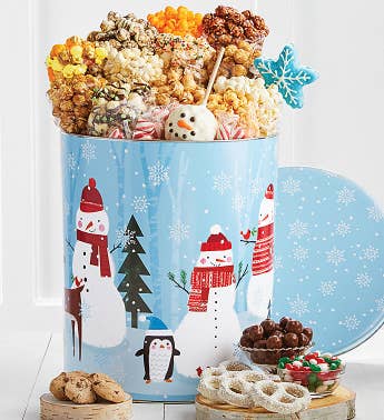 Christmas Popcorn Tins | Christmas Food Gifts | The Popcorn Factory
