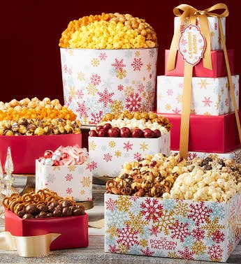 Christmas Popcorn Tins | Christmas Food Gifts | The Popcorn Factory