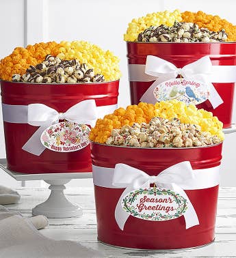 Christmas Popcorn Tins | Christmas Food Gifts | The Popcorn Factory