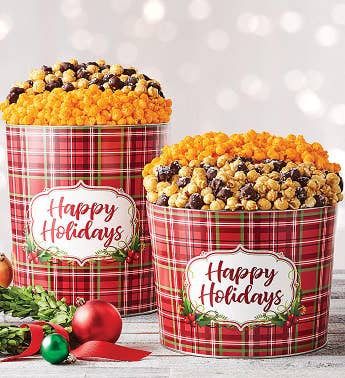 Christmas Popcorn Tins | Christmas Food Gifts | The Popcorn Factory