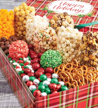 Christmas Popcorn Tins | Christmas Food Gifts | The Popcorn Factory