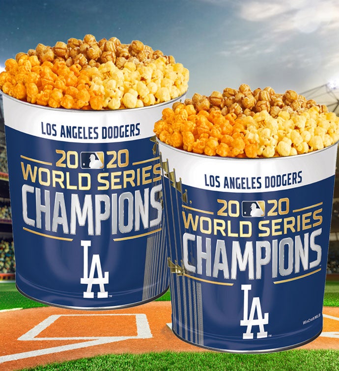 Los Angeles Dodgers 2020 World Series Champions Popcorn Tin