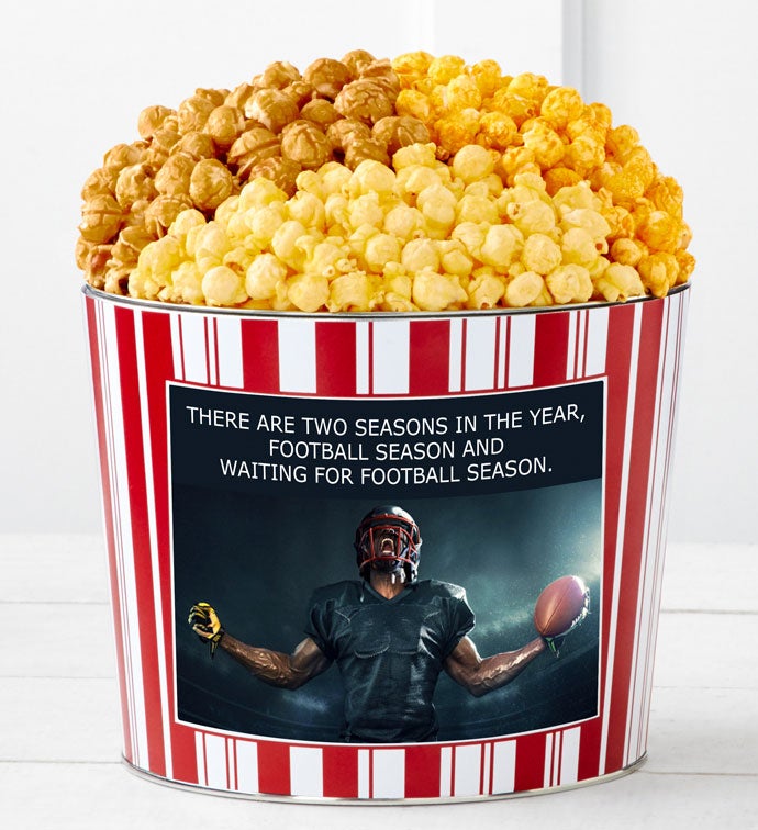 Tins With Pop® Football Season | The Popcorn Factory