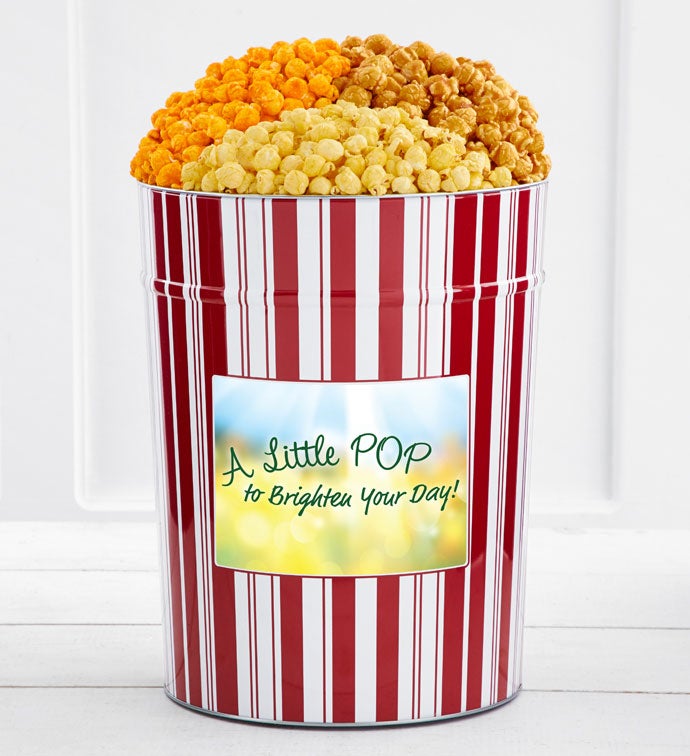 Tins With Pop® 4 Gallon A Little Pop | The Popcorn Factory