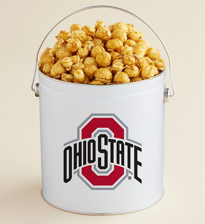 1 Gallon Ohio State University - Caramel Popcorn Tin | The Popcorn Factory