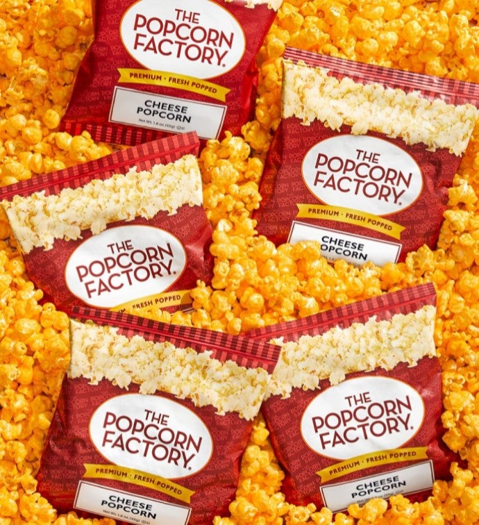 100 Count Cheese Popcorn Bags | The Popcorn Factory