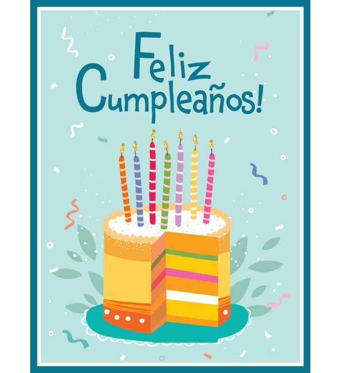 Feliz Cumpleanos Greeting Card | The Popcorn Factory