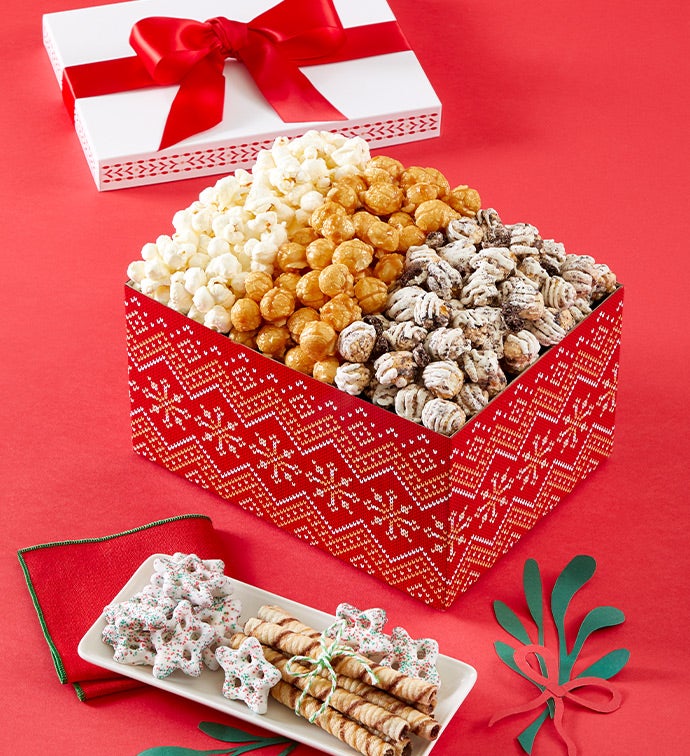 Happy Holiday Incredible Gift Box | The Popcorn Factory