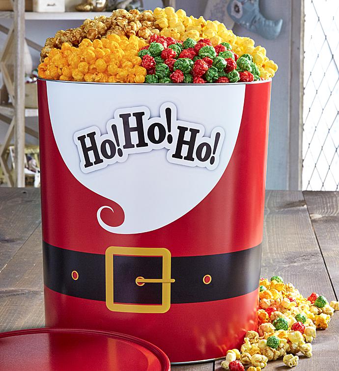 Santa's Belt Popcorn Tins