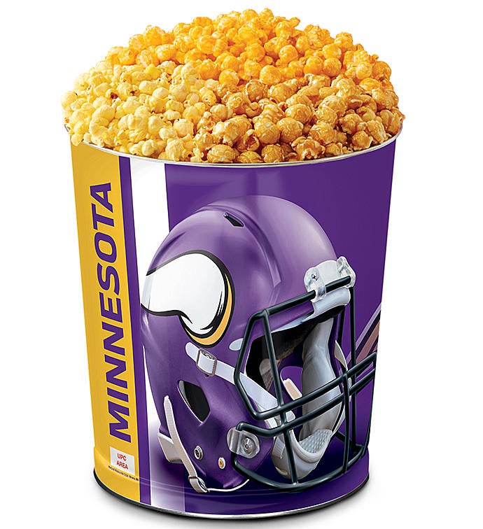 Minnesota Vikings 3-Flavor Popcorn Tins | The Popcorn Factory - 32582
