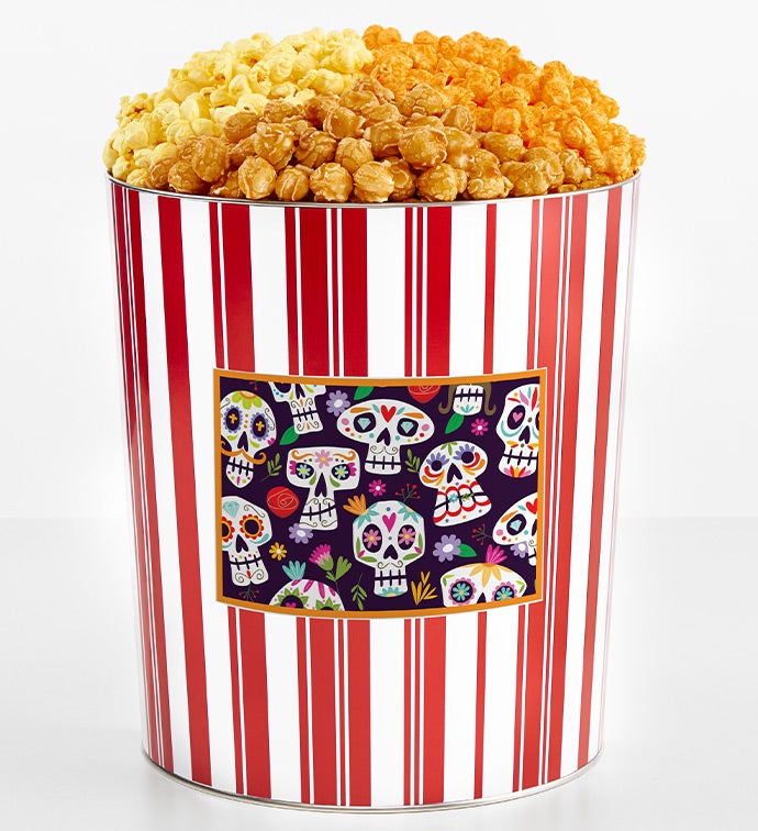 Tins With Pop® 3.5 Gallon Day Of The Dead | The Popcorn Factory