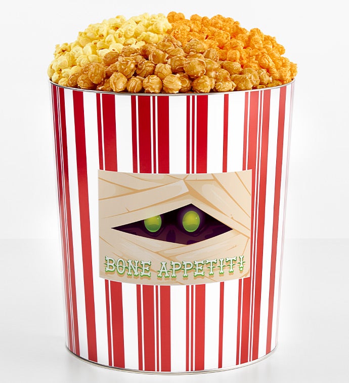 Tins With Pop® 3.5 Gallon Bone Appetit | The Popcorn Factory