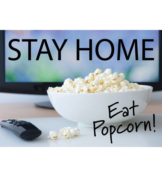 Tins With Pop® Stay Home Eat Popcorn | The Popcorn Factory