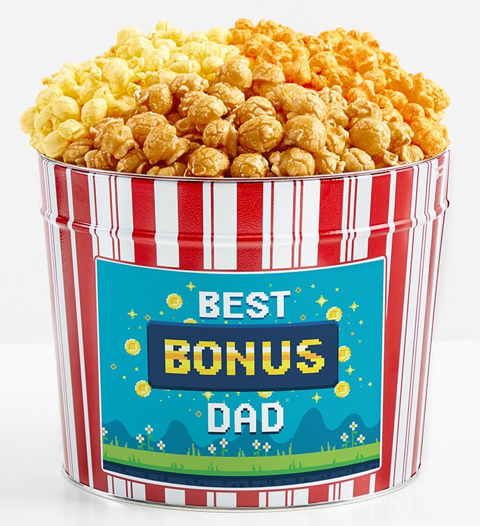 Tins With Pop® Best Bonus Dad | The Popcorn Factory