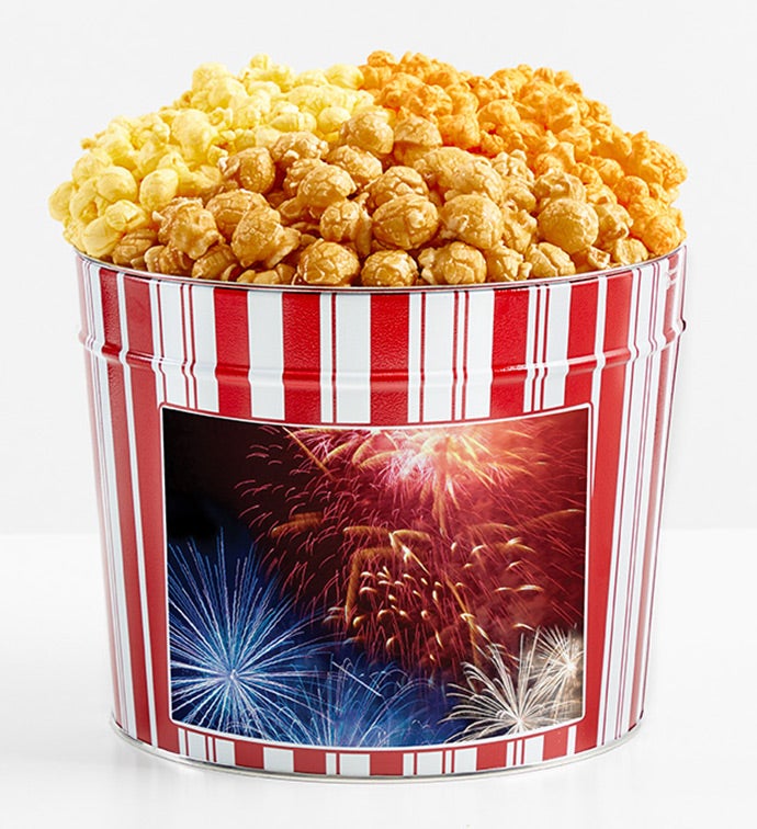 Tins With Pop® Fireworks 3 Flavor | The Popcorn Factory