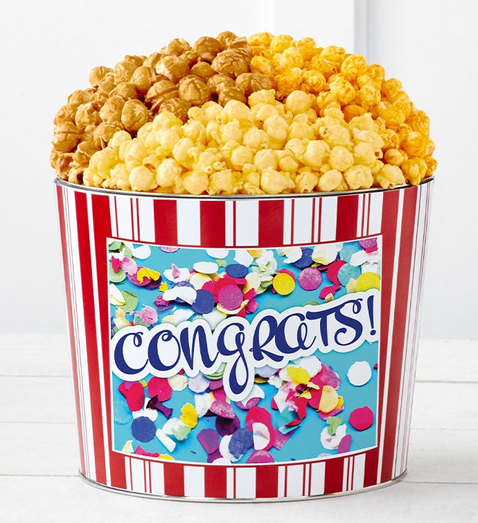 Tins With Pop® Congratulations Confetti from The Popcorn Factory