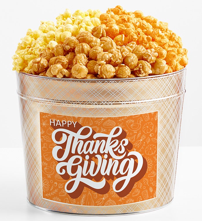 Tins With Pop® 1.75 Gallon Give Thanks Happy Thanksgiving 3 Flavor ...