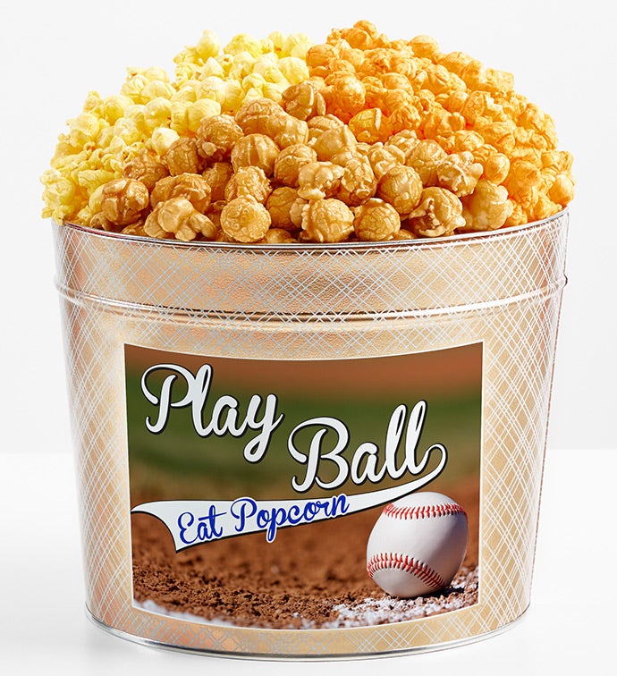 Tins With Pop® Play Ball Eat Popcorn | The Popcorn Factory
